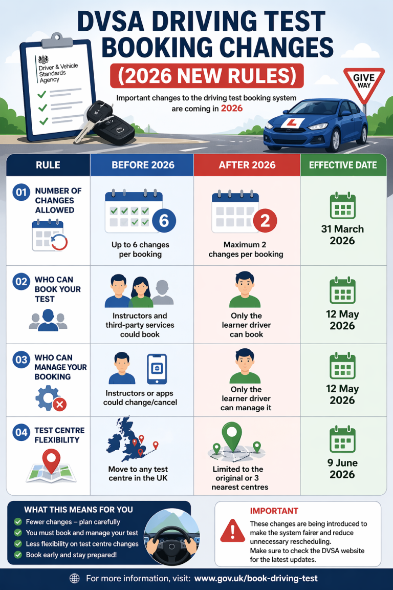 Guide to Change Driving Test, Cancel, or Book DVSA Driving Test UK